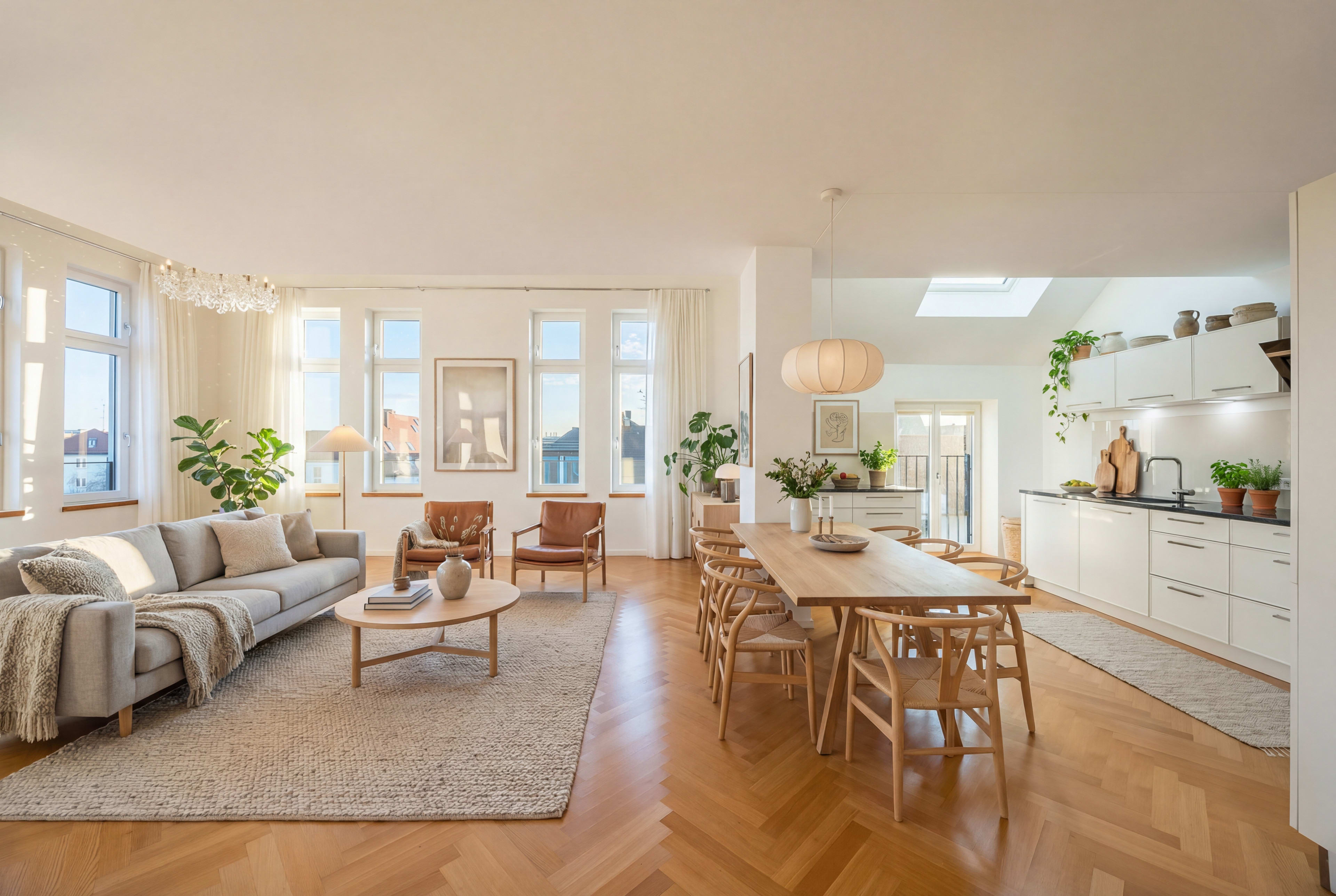 Atemberaubende 6-Zimmer-Maisonette-Wohnung mit Dachterrasse in ...