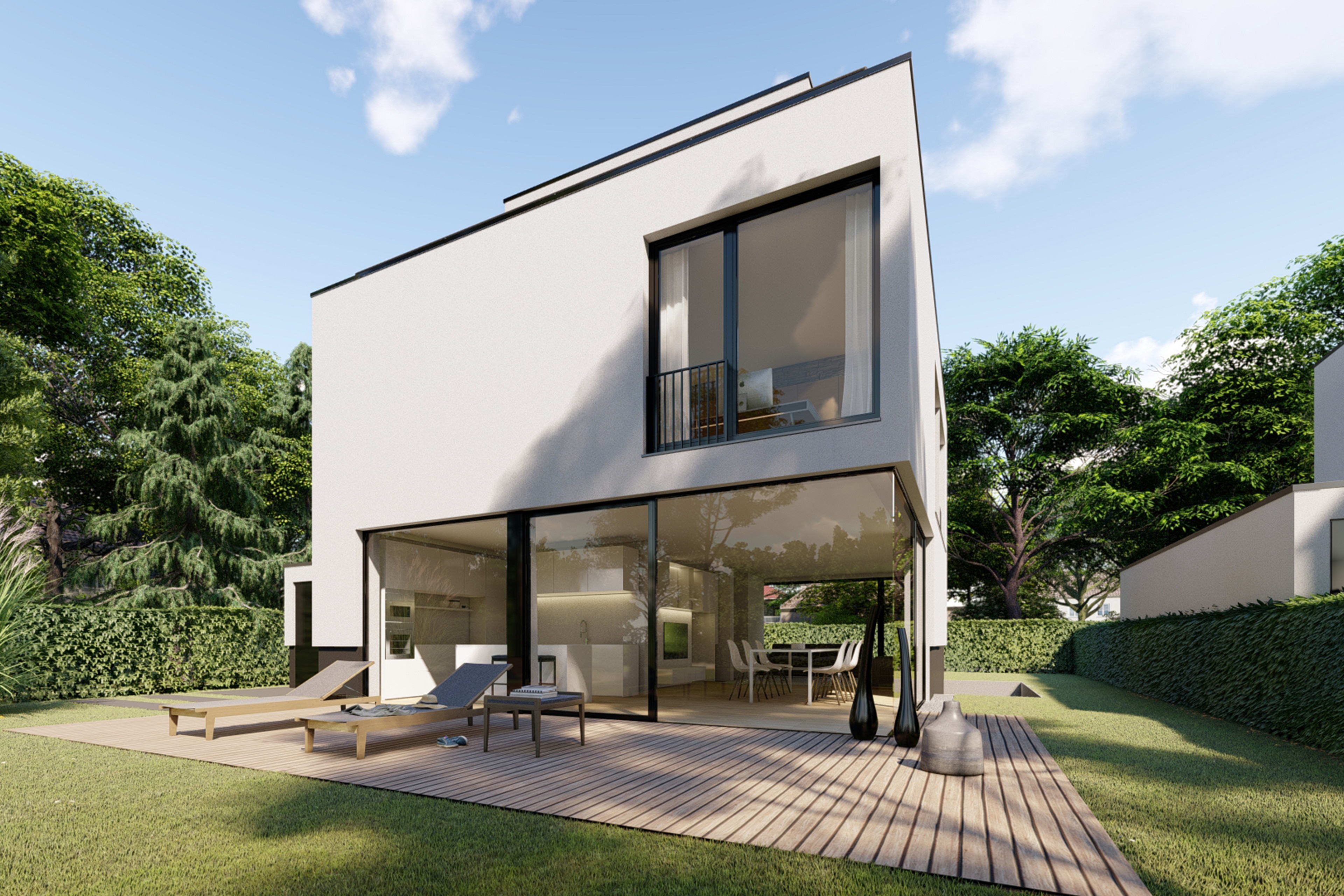 Neubau eines freistehenden Einfamilienhauses mit anspruchsvoller ...